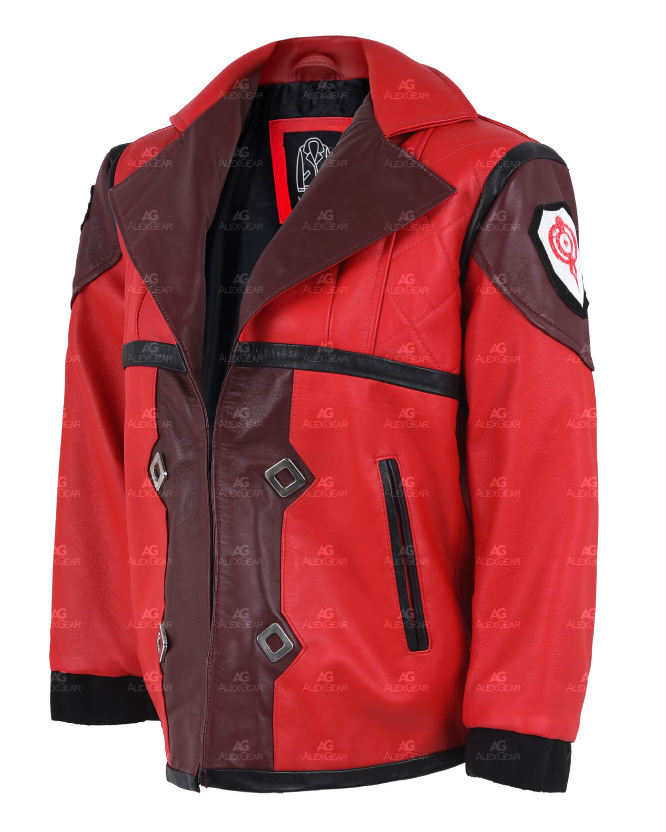 Arcane Vi LoL Red Cosplay Leather Jacket – AlexGear