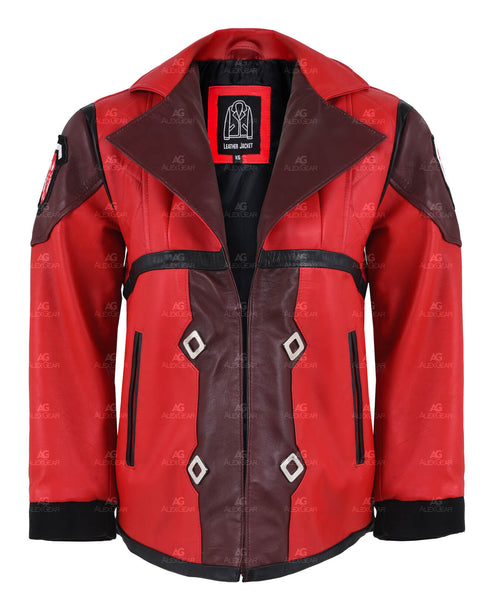 Arcane Vi LoL Red Cosplay Leather Jacket – AlexGear