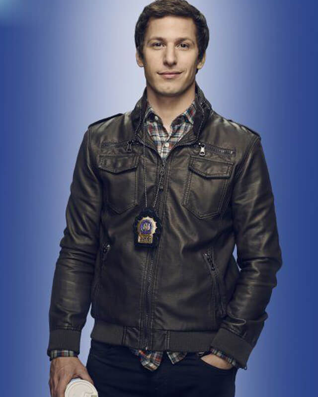 Brooklyn Nine-Nine Detective Jake Peralta Bomber Leather Jacket – AlexGear