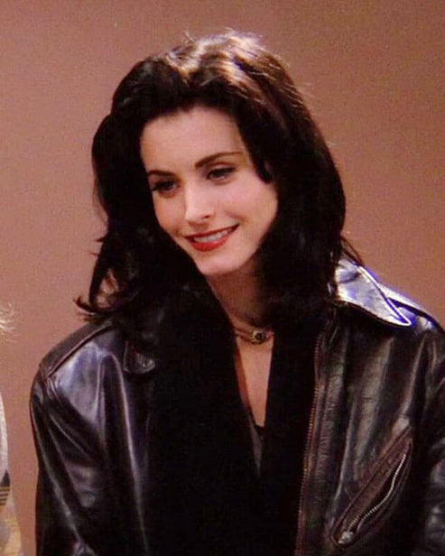 Friends S01 Monica Geller Brown Leather Jacket – AlexGear