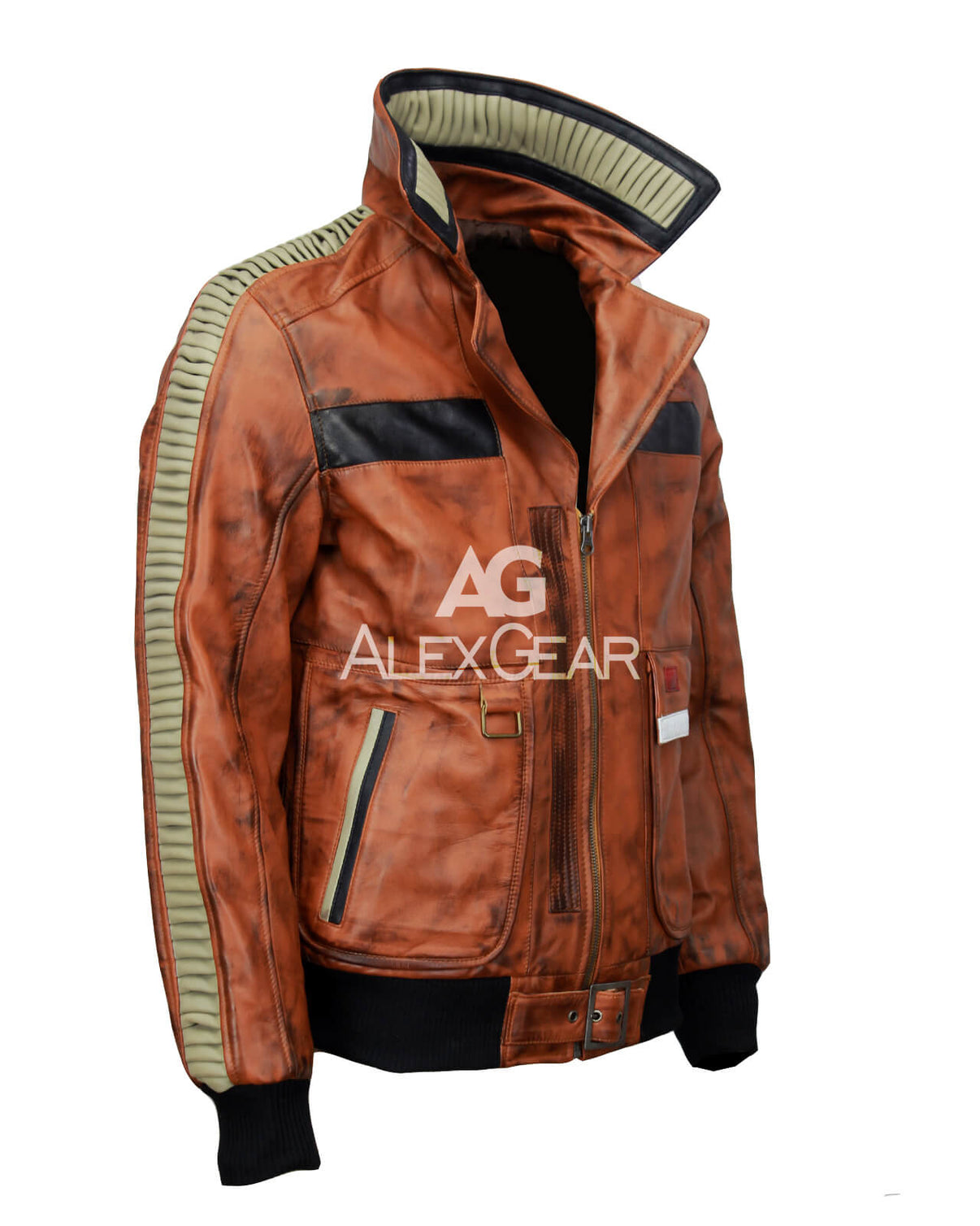 Jedi Survivor Cal Kestis Cosplay Jacket - Bomber Leather Jacket – AlexGear