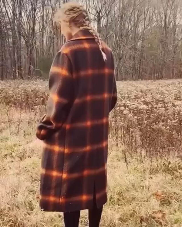 Taylor Swift Evermore Wool Plaid Coat – AlexGear