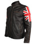 Union Jack British Flag Jacket in Distressed Leather – AlexGear